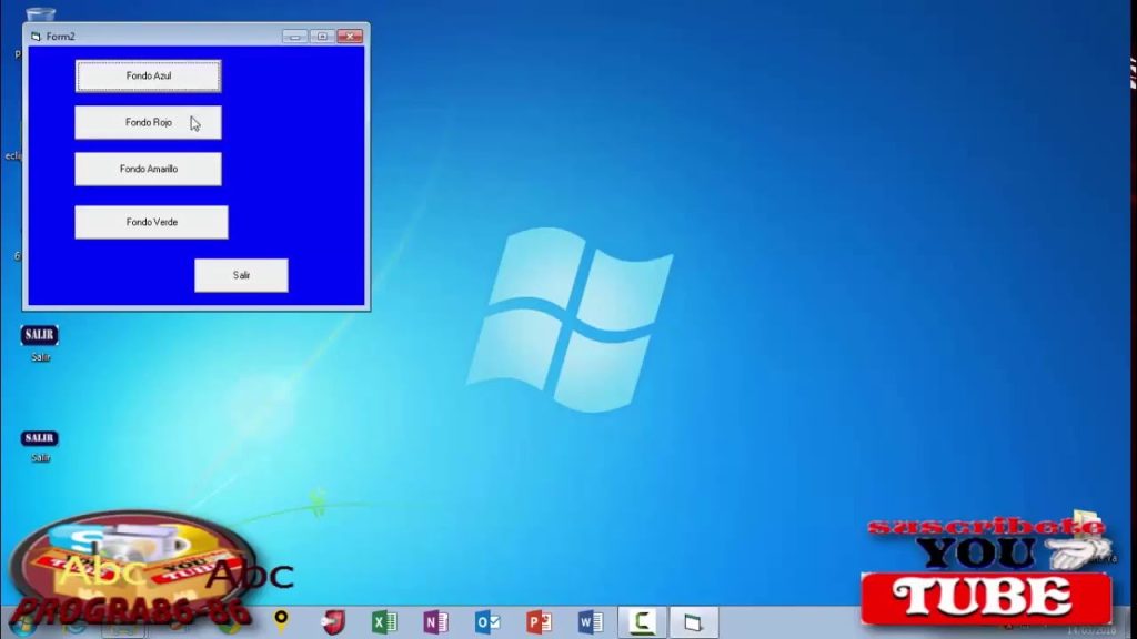 Cambia el color de fondo a un formulario en Visual Basic Excel