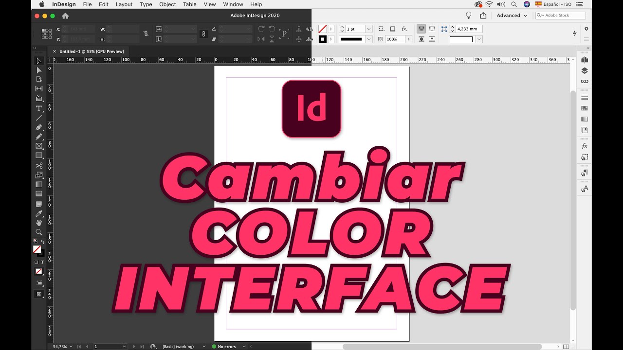 Cómo cambiar el color de la interfaz de InDesign CS6 fácilmente