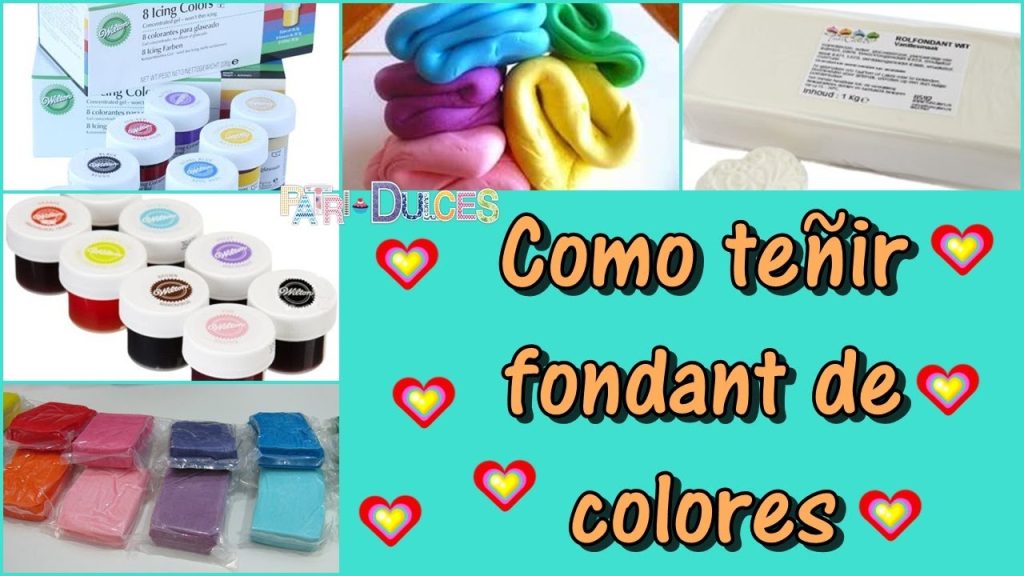 Cómo darle color al fondant