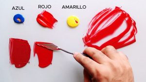 Cómo hacer color rojo con pinturas