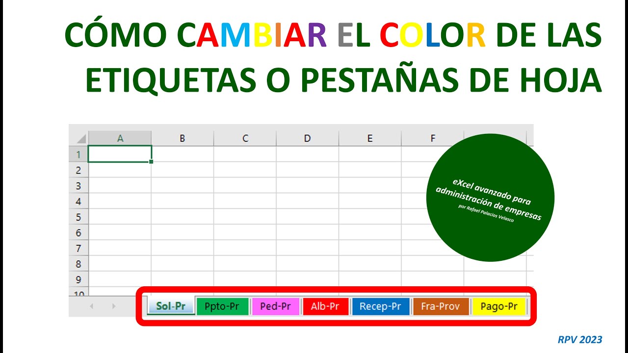 Cómo ponerle color a Excel para mejorar tus hojas de cálculo