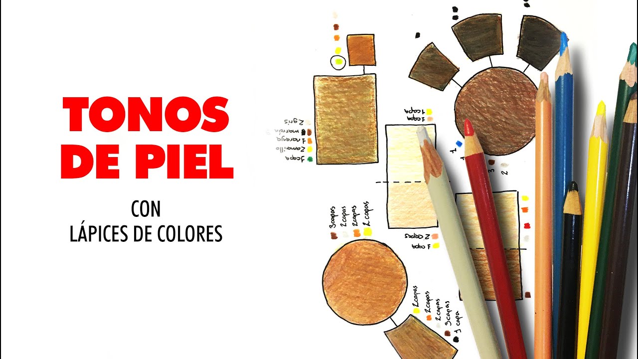 Cómo se hace el color piel con lápices