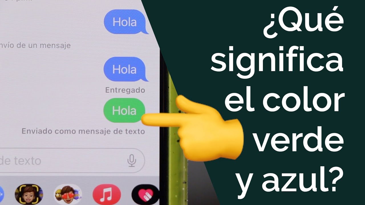 Qué significa el color verde en los mensajes de texto